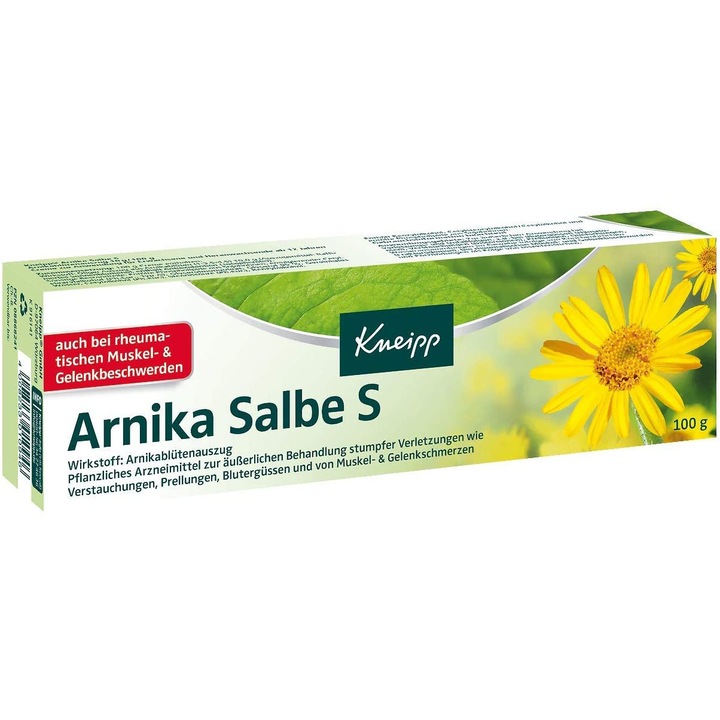 Unguent antiinflamator pe baza de arnica, impotriva vanatailor ...