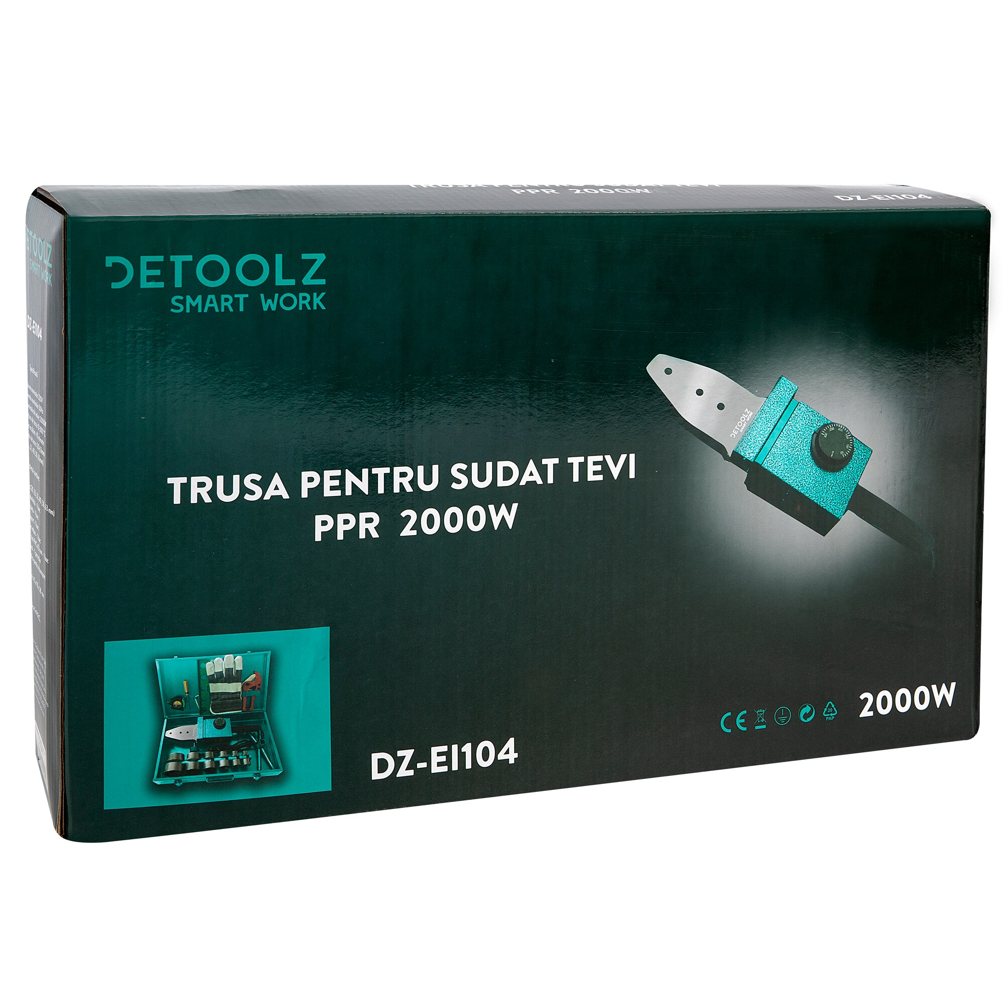 Trusa pentru sudat tevi PPR 2000W - eMAG.ro