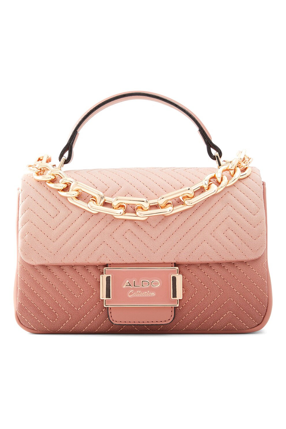Aldo, Geanta crossbody de piele ecologica cu garnituri cusute Legare ...