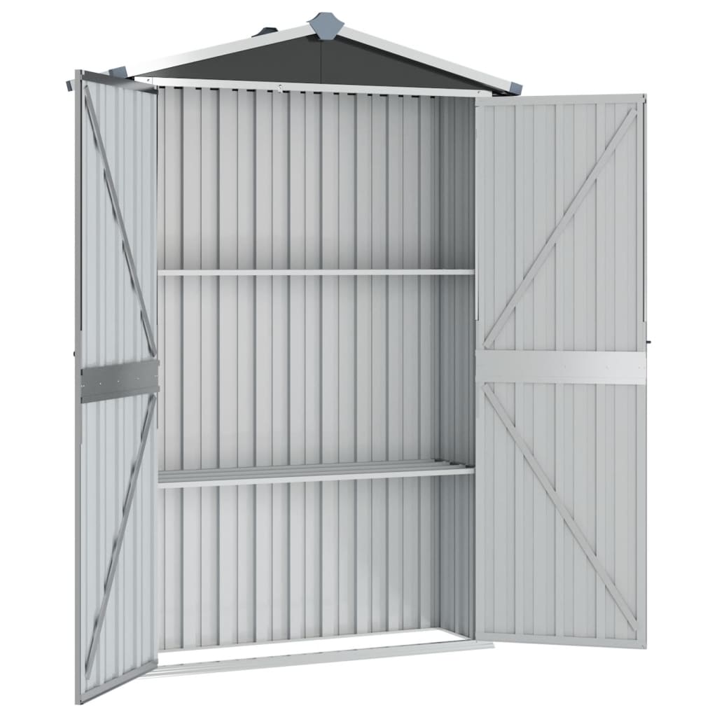 Sopron de gradina, antracit,107,5x46x183 cm, otel galvanizat, pentru ...