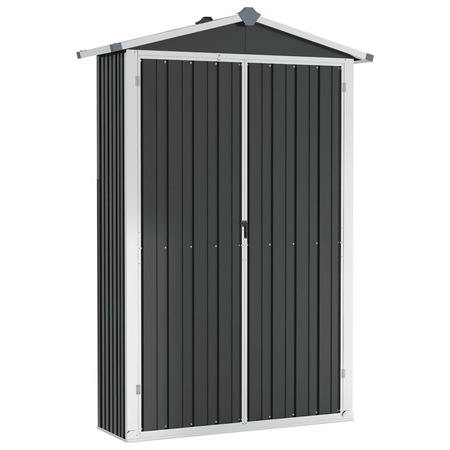 Sopron de gradina, antracit,107,5x46x183 cm, otel galvanizat, pentru ...