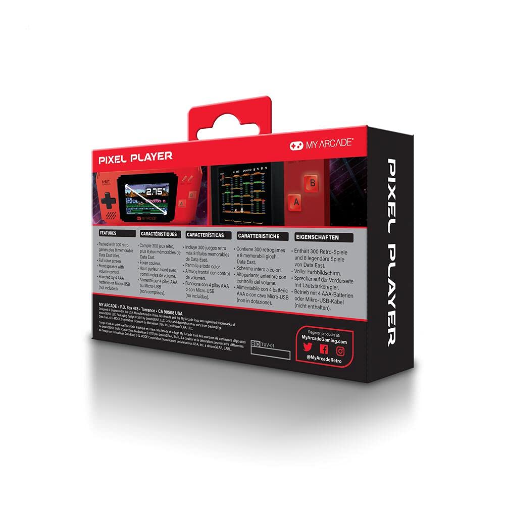 MyArcade преносима конзола за ретро игри, Pixel Player, пълноцветен ...