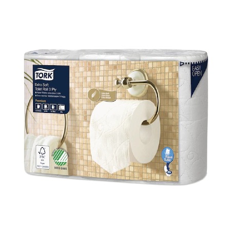 Toalettpapír Premium Extra Soft T4, fehér, 3 réteg, 155 adag, 8 tekercs - eMAG.hu