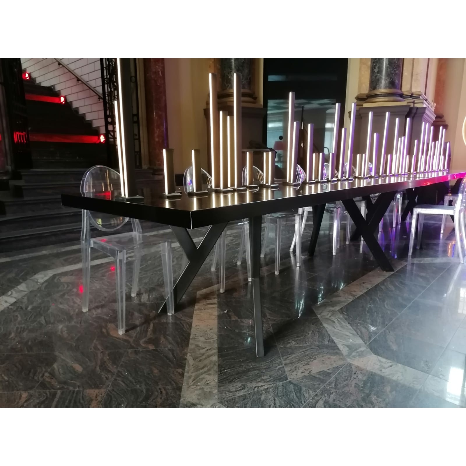 Set 4 picioare metalice pentru masa York, vopsite electrostatic, 72 x ...