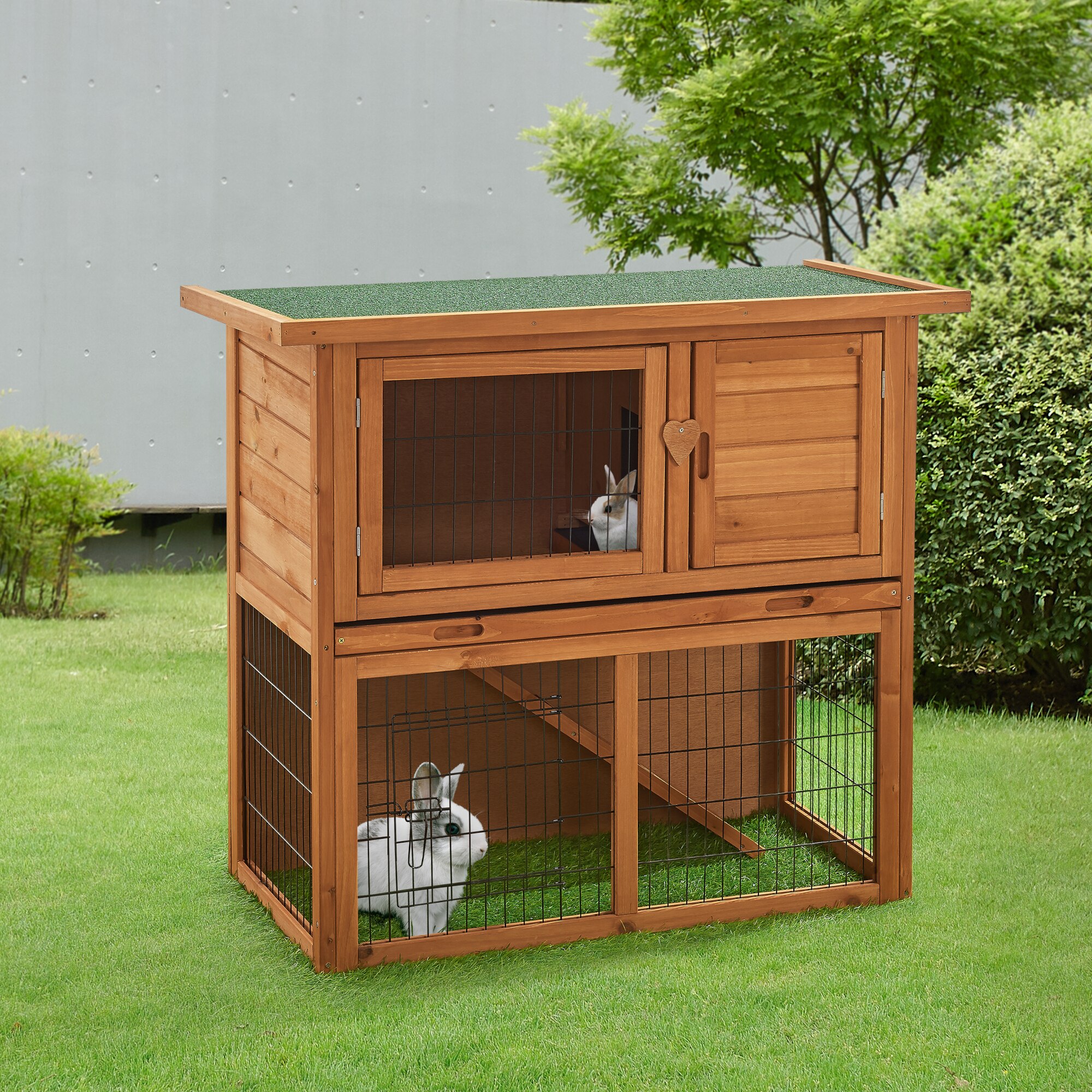 Cusca animale mici, en.casa, Nidda, 85 x 91,5 x 45 cm, brad natur - eMAG.ro