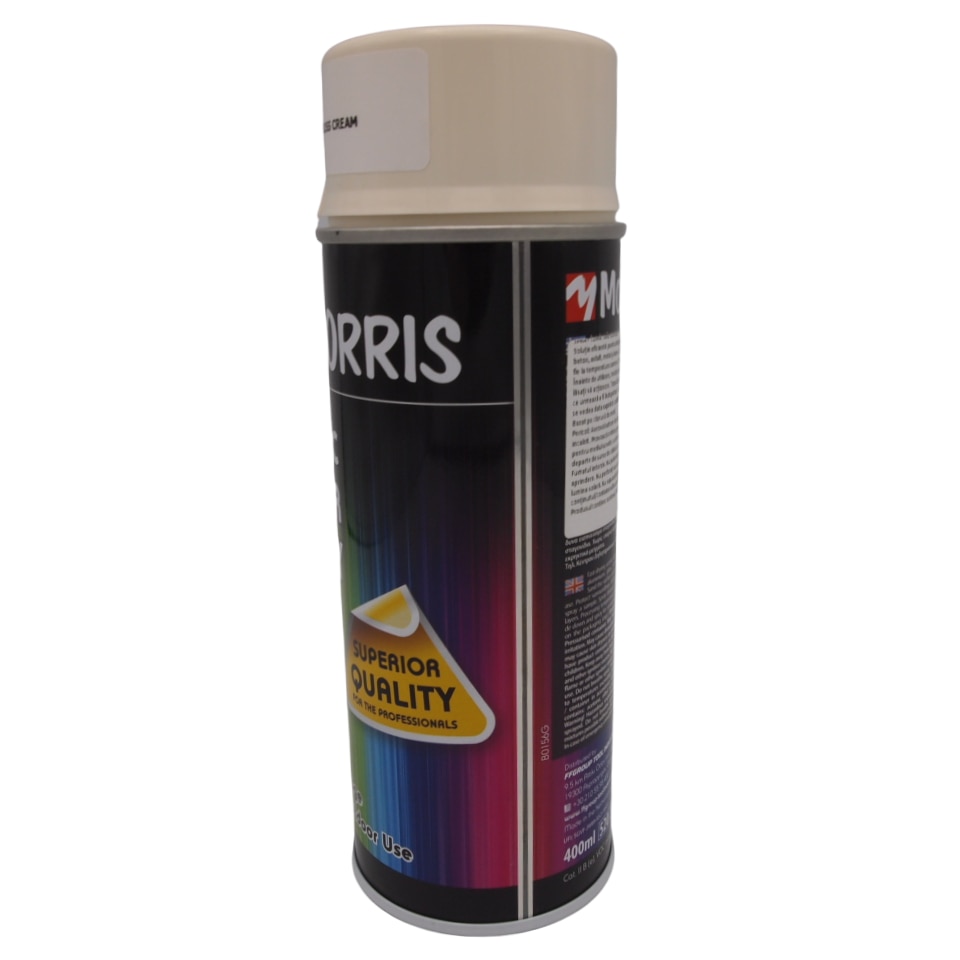 Spray Color Acrilic alb crem lucios, RAL 9001, 400 ml, Morris, pentru ...