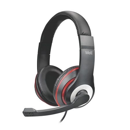 Casti PC over-ear Well cu microfon, USB - eMAG.ro