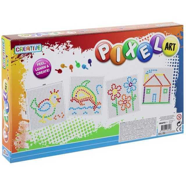 Pixel Art mozaik kreatív készlet, 6 szín, Grafix - eMAG.hu