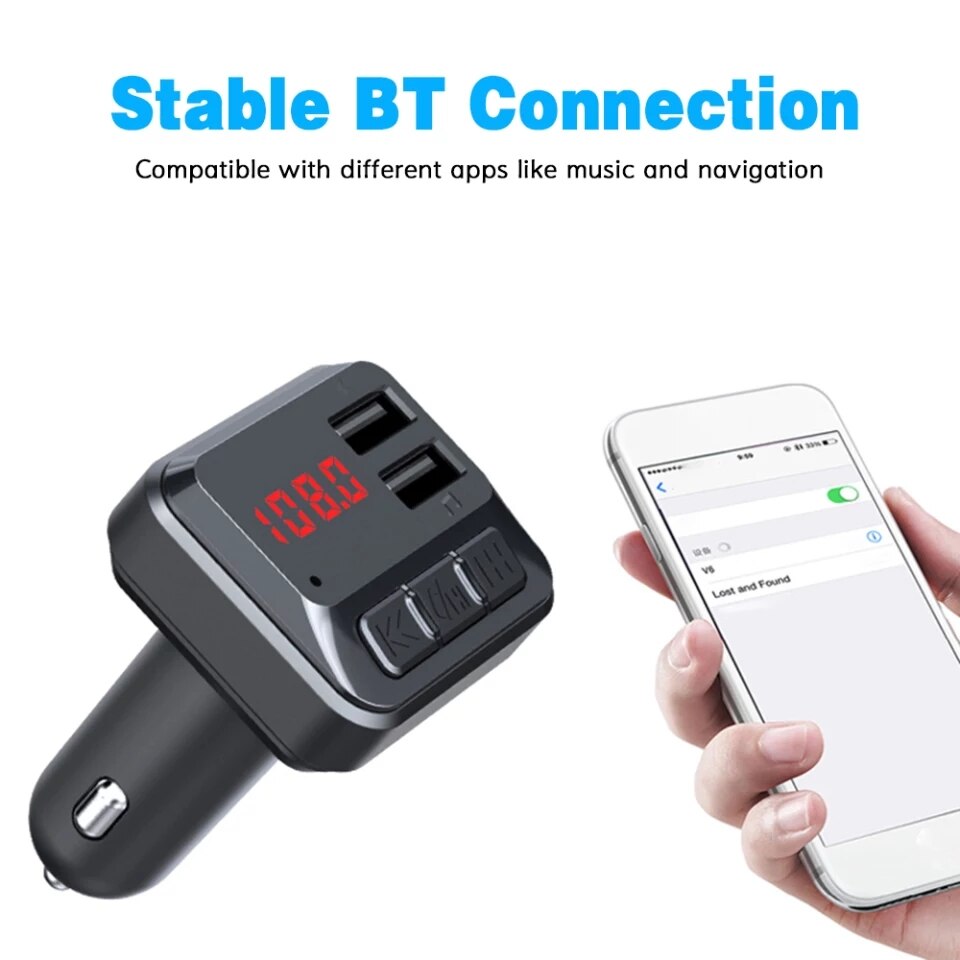 Modulator Auto C6 FM, Bluetooth 4.0, Handsfree, Functie Incarcare ...