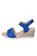 Sandale cu platforma pentru femei Rizzoli, Piele naturala, Albastru, 35 ...