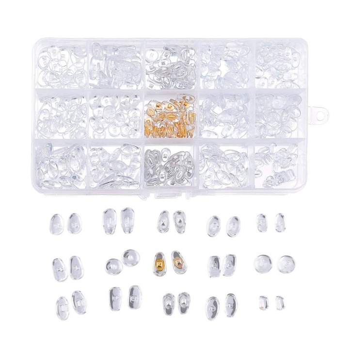 Set 150 pernite punte nazala ochelari, Pili-Paradise, PVC, Marimi ...