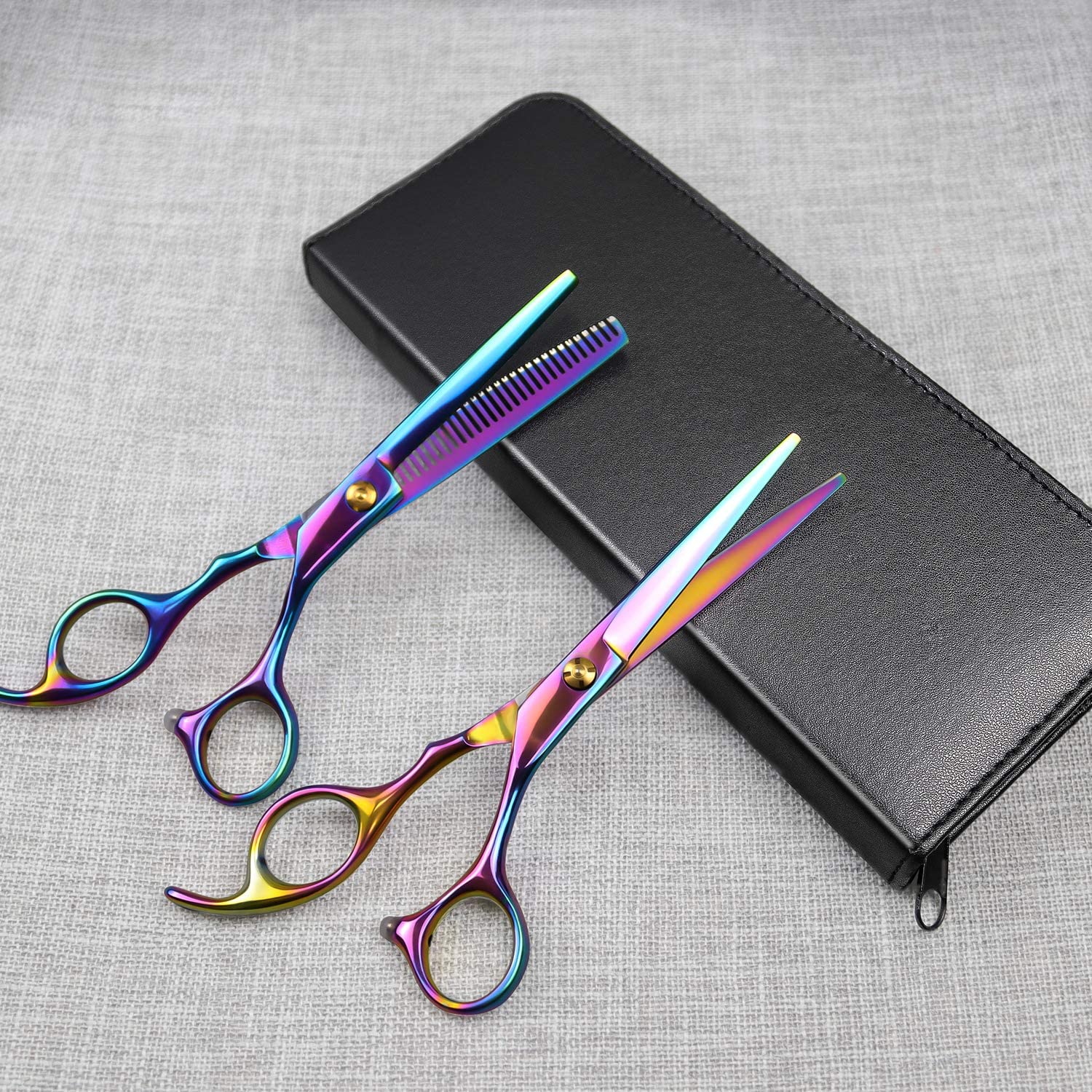 Set foarfeca de tuns si filat Amelly, Balmus4, marime 6", Multicolor ...