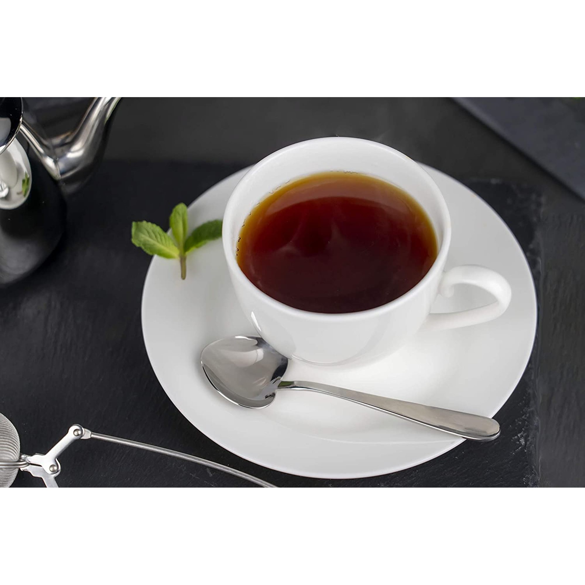 Set 4 lingurite desert, forma inima, inox, "Windsor" - Grunwerg - eMAG.ro