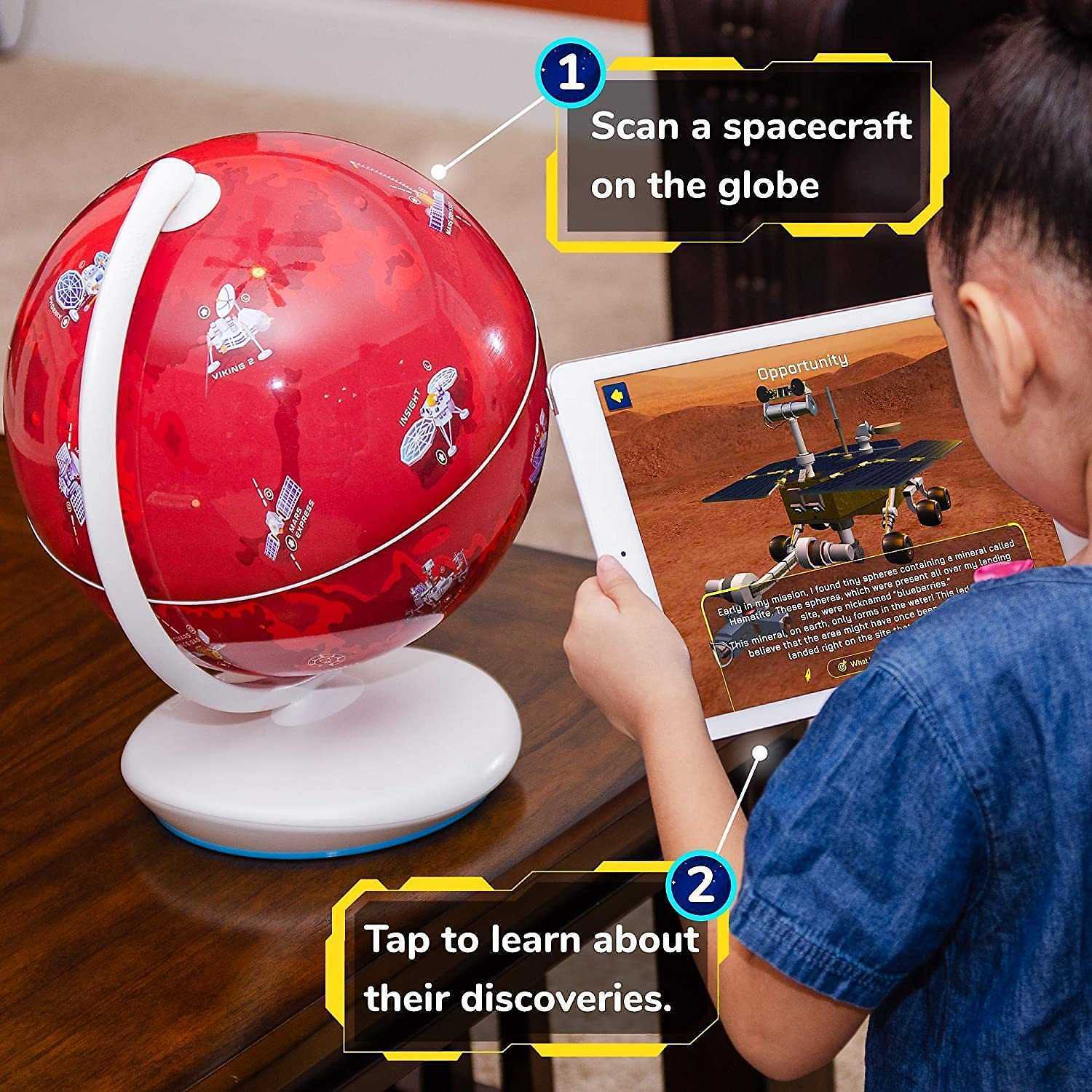Orboot Mars Interactive Globe – Образователна играчка, базирана на ...