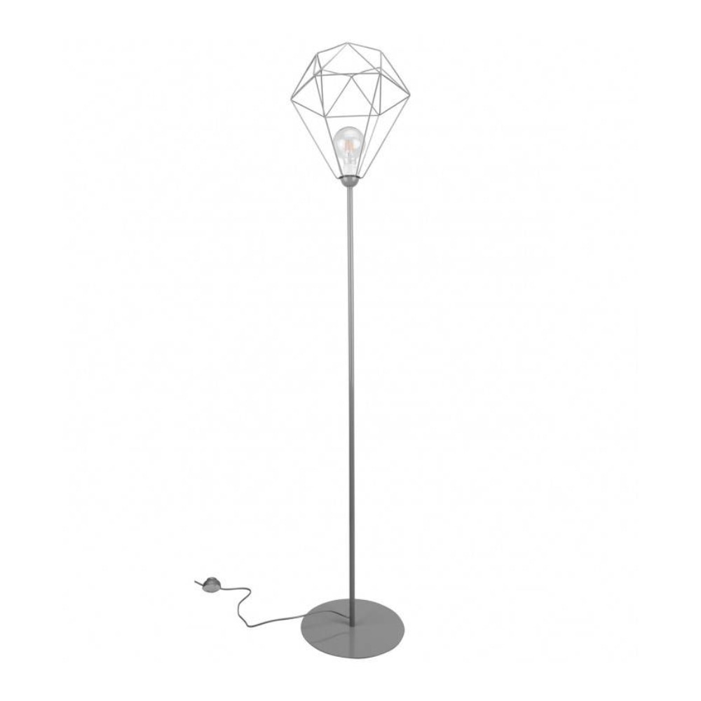 Light Home, Lampadar, Állólámpa, Fém, 168 cm, 60 W, Ezüst - eMAG.hu