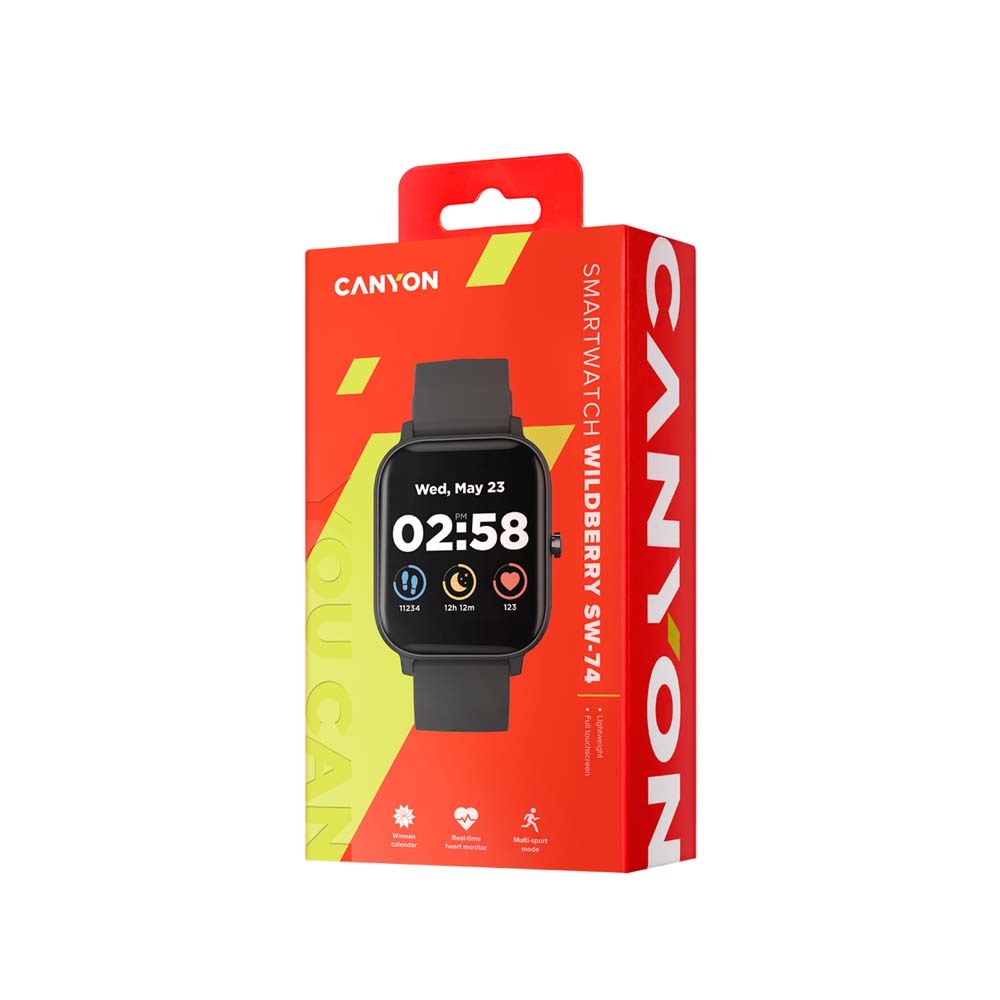 Smartwatch, Canyon, Negru - eMAG.ro