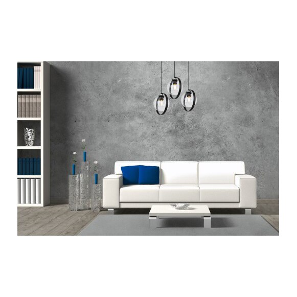 Lustra RING HAGA, Light Home, Cu design reglabil, 90 cm, E27, Metal ...