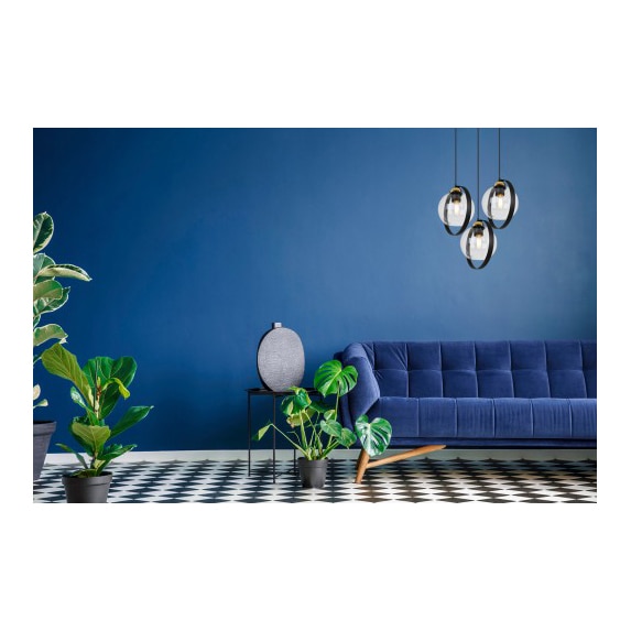 Lustra RING HAGA, Light Home, Cu design reglabil, 90 cm, E27, Metal ...