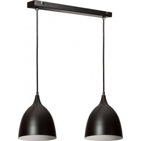 Pendul dublu Ball, Light Home, Metal, Soclu E27, 50 cm, Negru - eMAG.ro