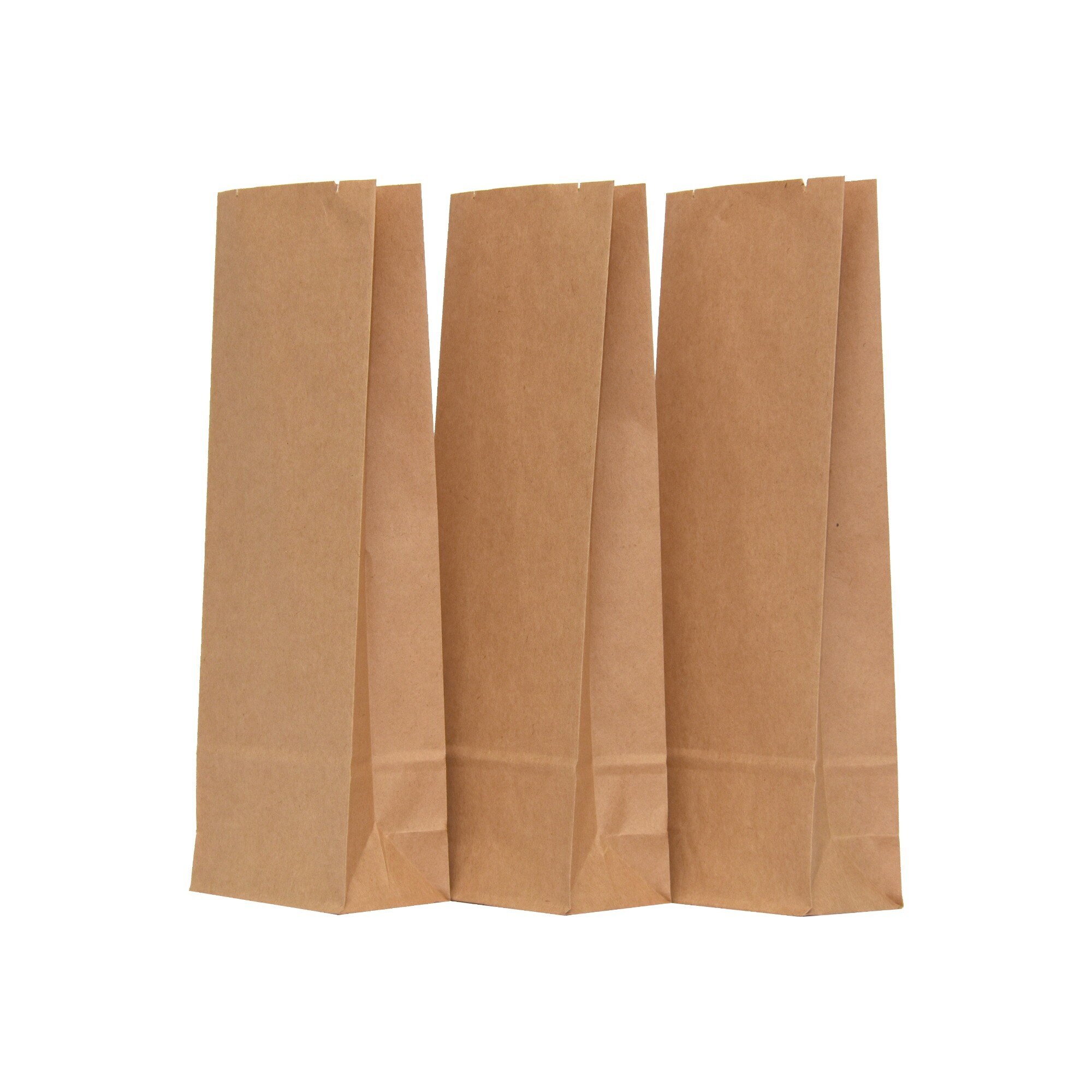Set 100 pungi hartie kraft natur, 8 x 5 x 22, 500 G, folosite la ...