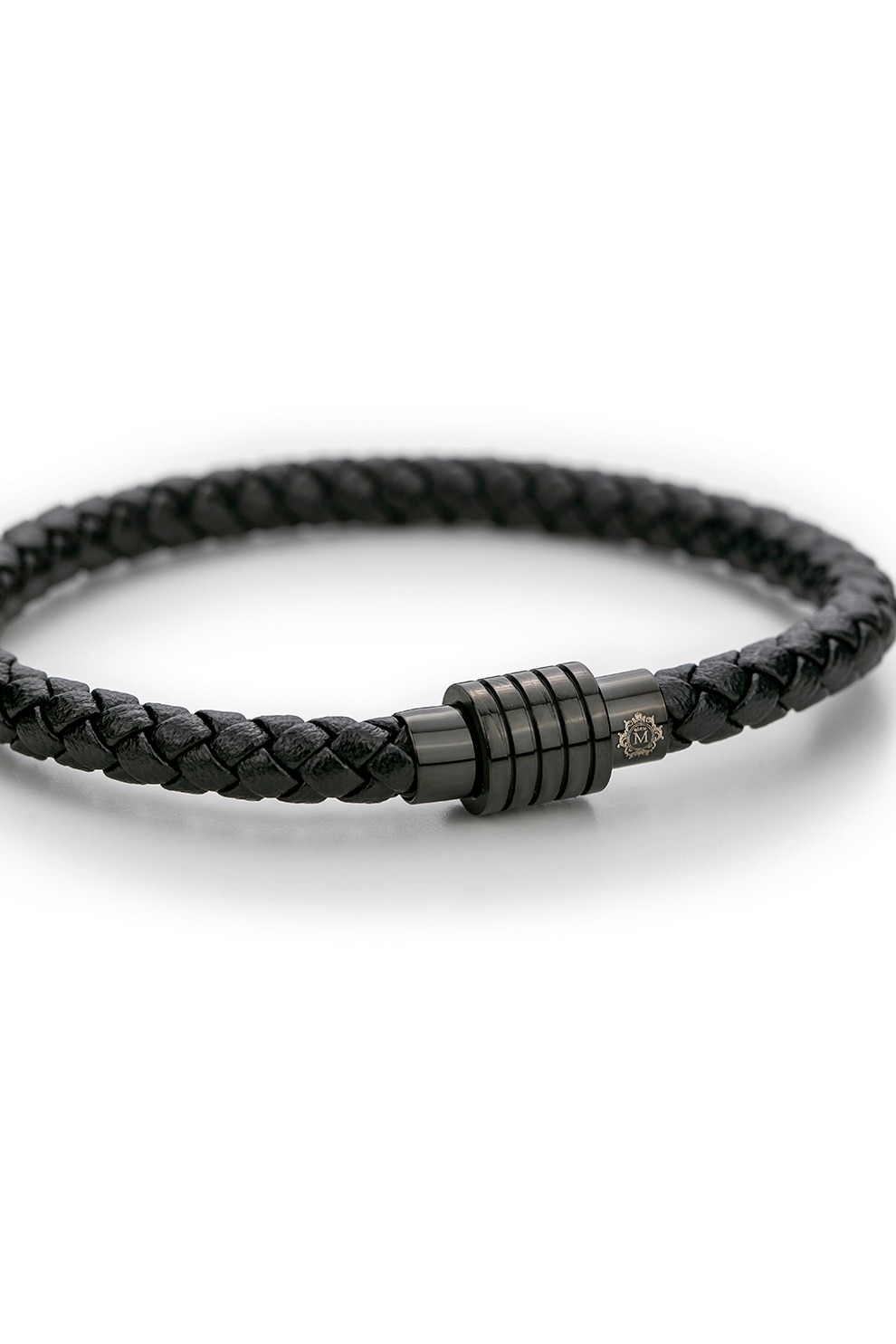 Paul McNeal, Часовник и кожена гривна - 2 части, Черен - eMAG.bg