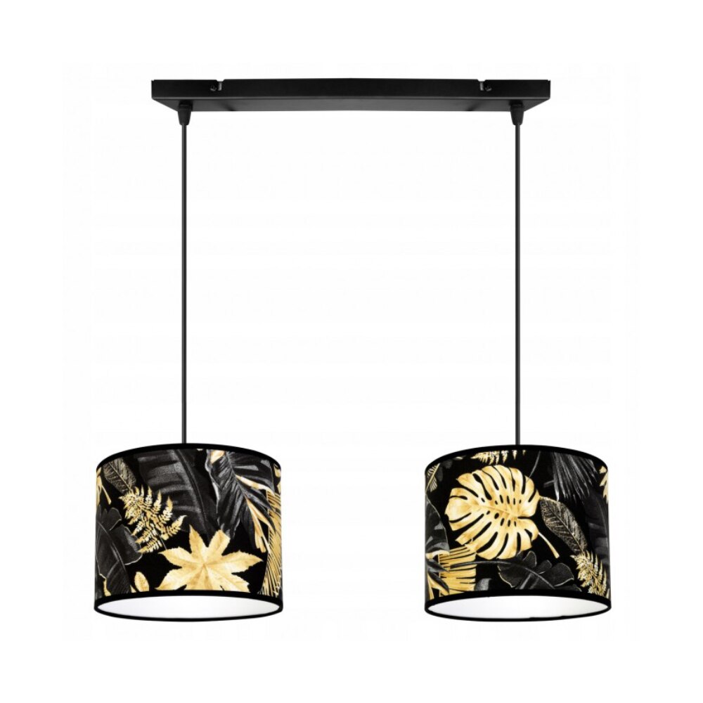 Pendul dublu Lampshade, Light Home, Metal, Soclu E27, 80 cm, Multicolor ...