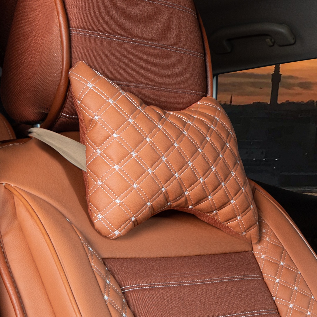 Set Huse Auto Premium Lux, Textil si Piele Eco, Elit, 14 piese, 2 ...