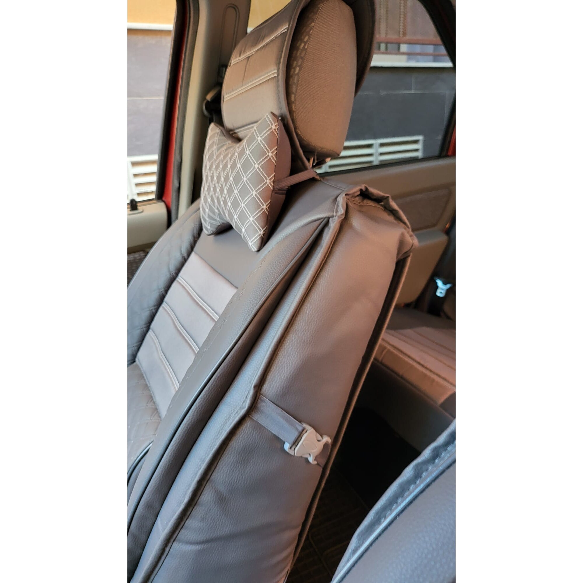 Set Huse Auto Lux Elit, Textil si Piele Eco, Universale, 14 piese, 2 ...