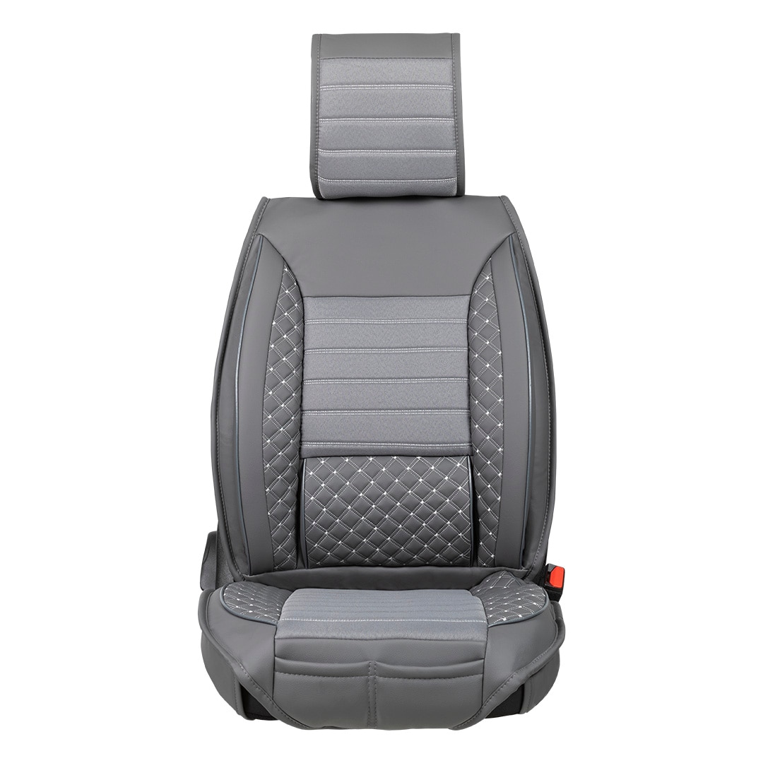 Set Huse Auto Premium Lux, Textil si Piele Eco, Elit, 14 piese, 2 ...