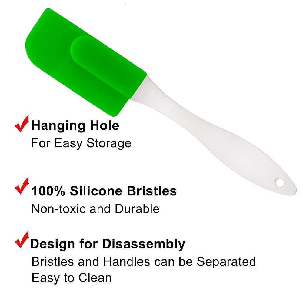 Силиконова шпатула Quasar & Co., за печене, Зелен - eMAG.bg