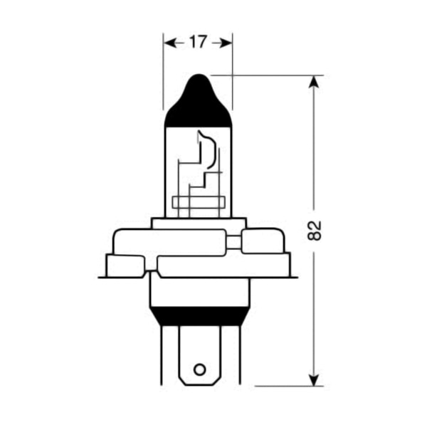 Lampa cu halogen H5, Lampa, 12 V, 60/55 W, 82 mm, P45t - eMAG.ro