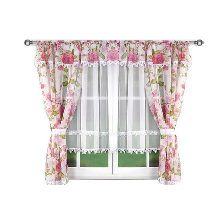 Set de perdele IRLANDA, 400x160, Roz - eMAG.ro