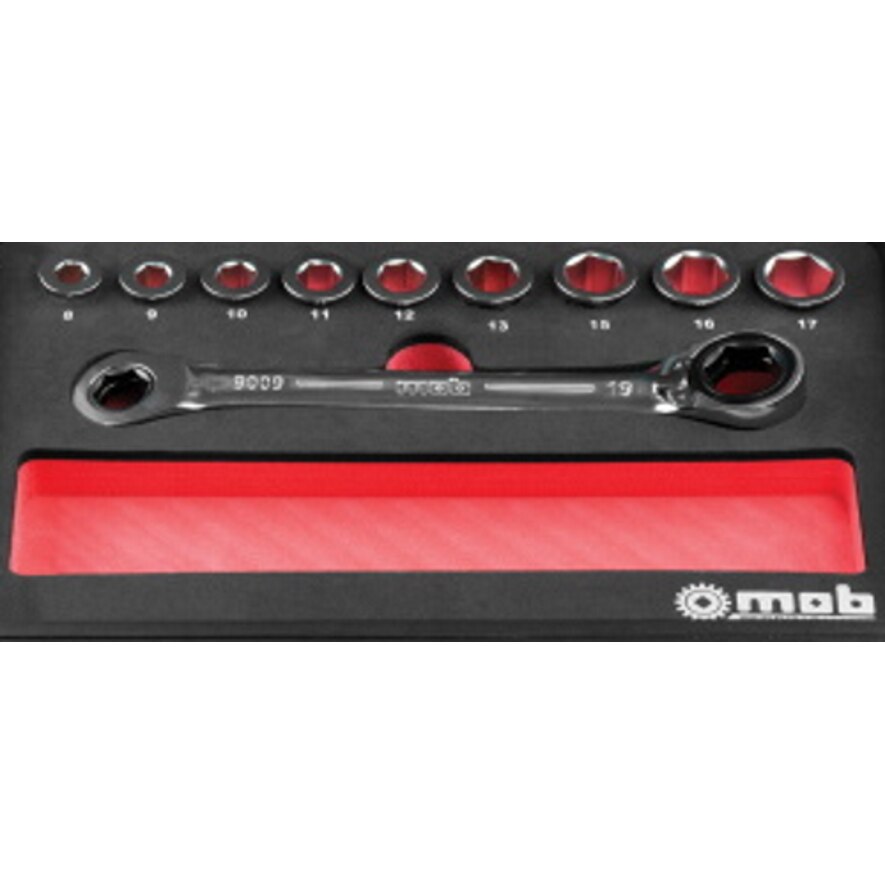 Set trusa de scule pentru mentenanta, Fusion Box 11-in-1, rosu si negru ...