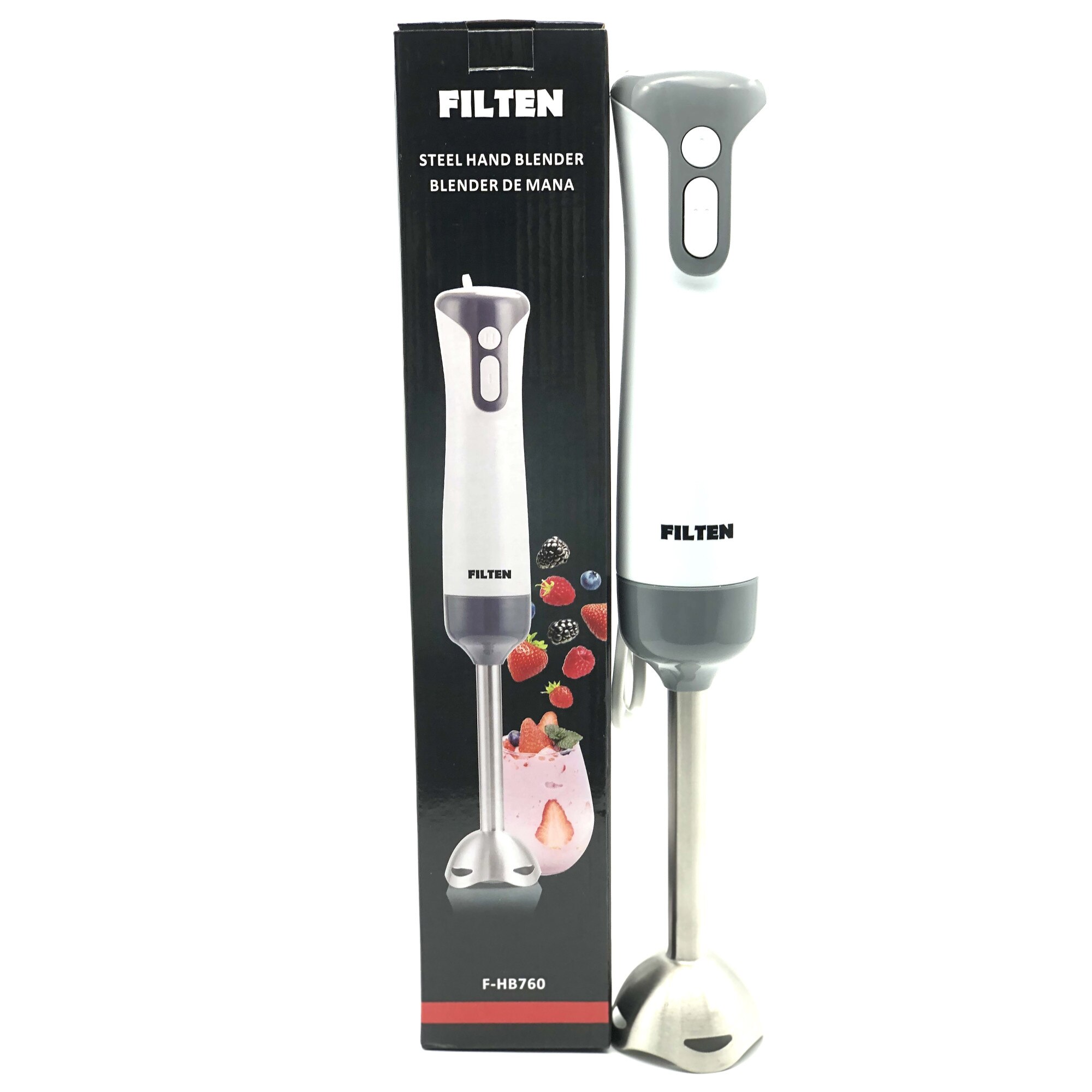 Mixer vertical Filten F-HB760, 200W, 2 Viteze, Tija din otel inoxidabil ...