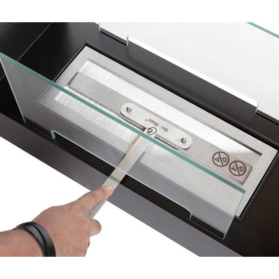 Semineu QUBE SMALL, cu Bioetanol, 1 Flacara, 80x25x80 cm, 2.8 kW ...