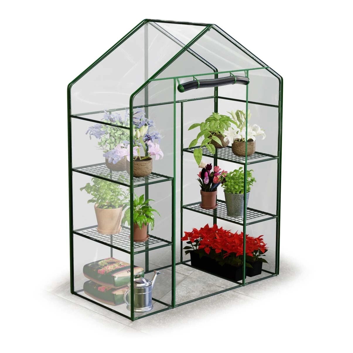 Mini sera de gradina, cadru din otel, protectie impotriva factorilor ...