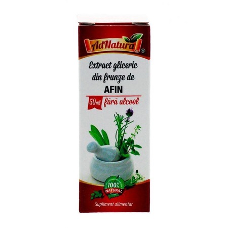 Extract Gliceric de Afin Fara Alcool 50 mililitri Adserv - eMAG.ro