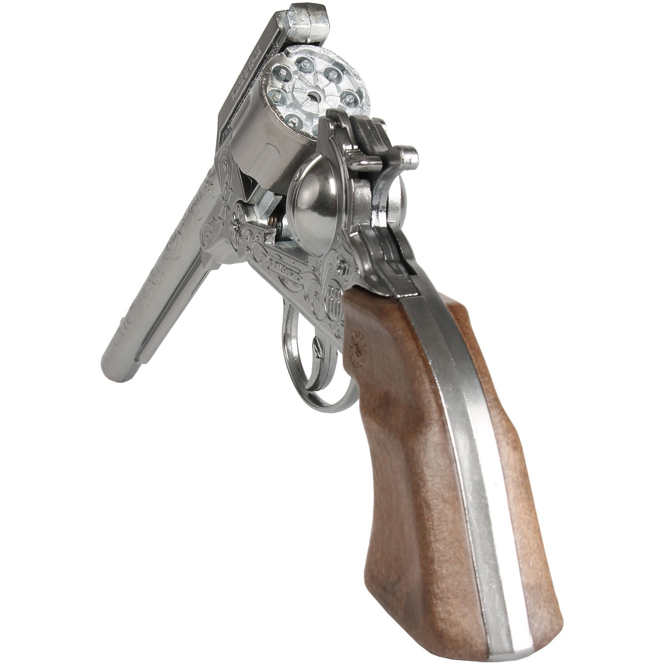 Pistol cu capse Gonher - Revolver Cowboy, otel, 8 capse, 11 cm - eMAG.ro