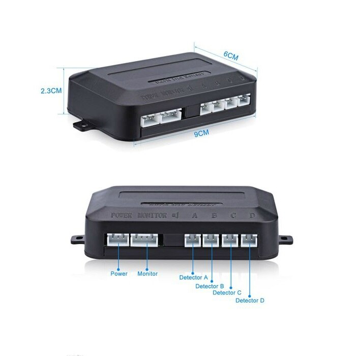 Асистент за паркиране с LED индикатор, включена аларма и сензори ...