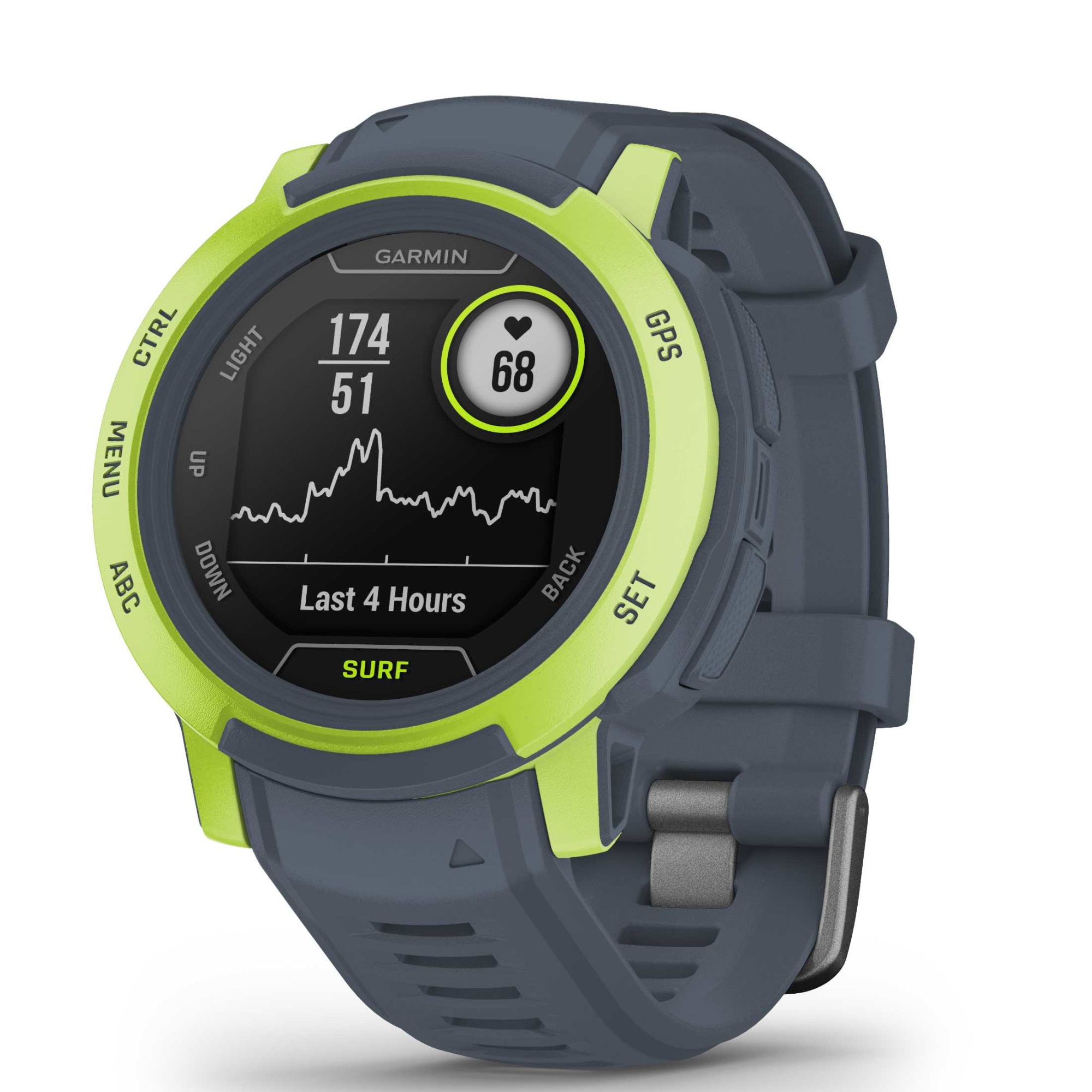 Смарт часовник Garmin Instinct 2, Surf gray green - eMAG.bg