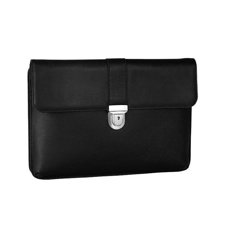 Mapa Documente, Piele Naturala, D&N, 39 x 27 x 4 cm, DN5594, Negru ...