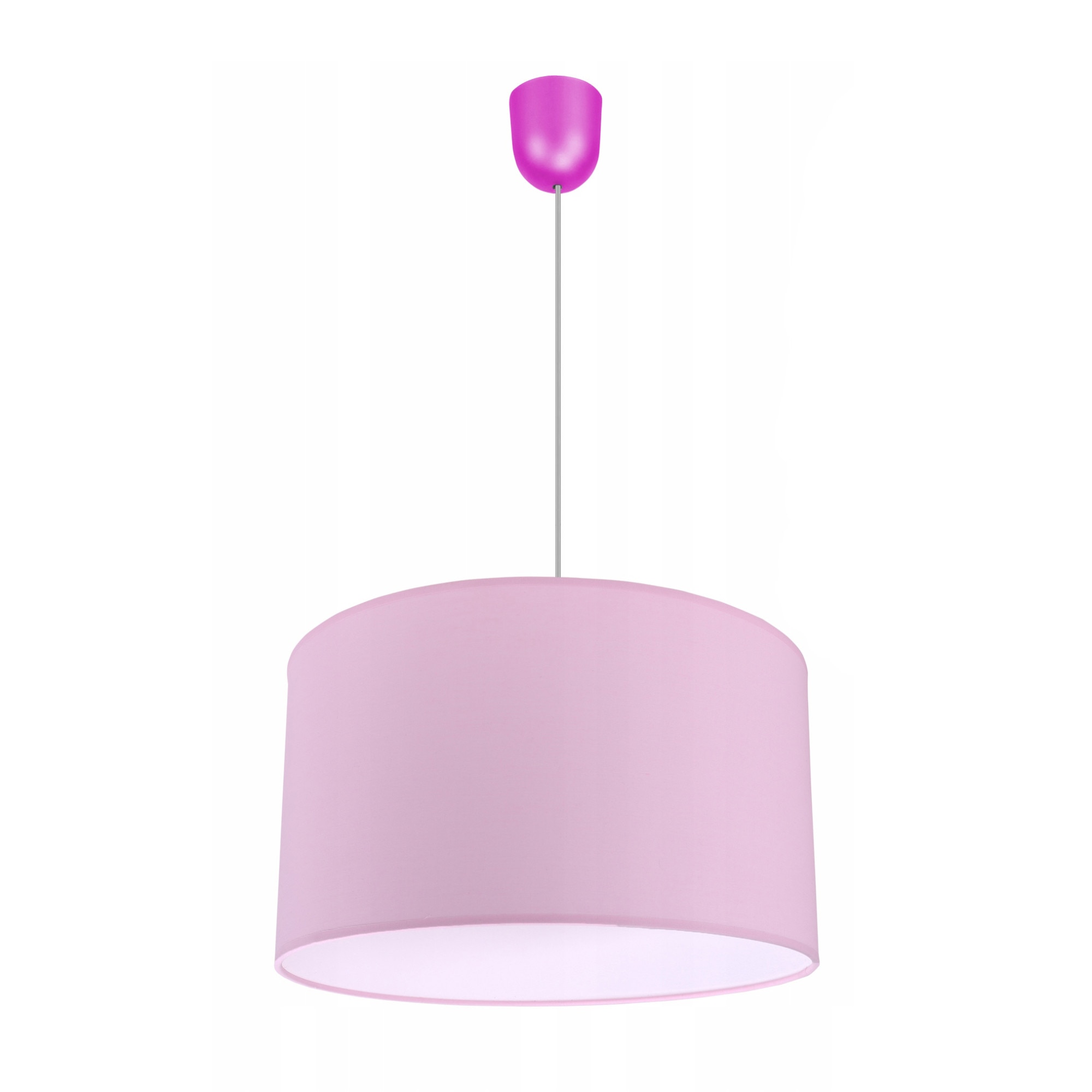 Pendul modern, Light Home, Metal/Textil, 90 cm, E27, Roz - eMAG.ro