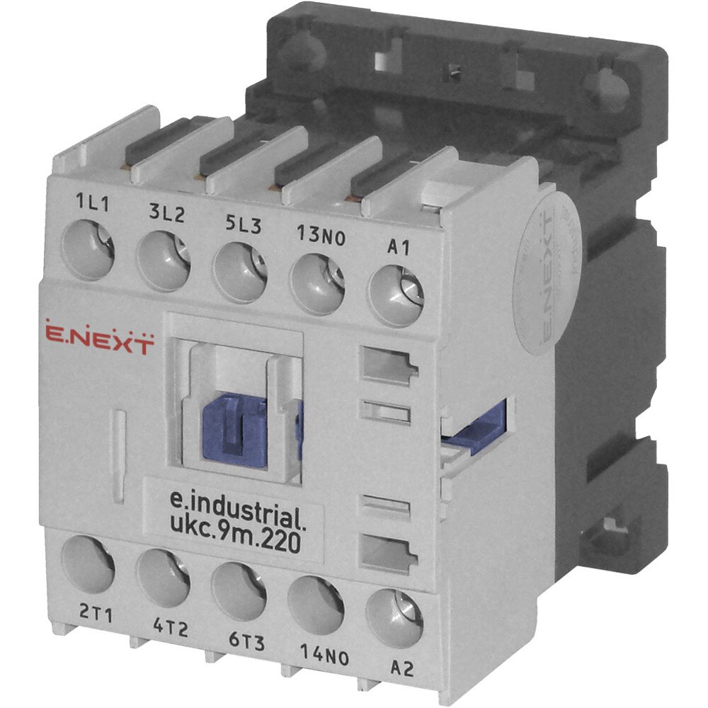 Контактор E.NEXT e.industrial.ukc.9M.220, 9А, 220V, no, small - eMAG.bg