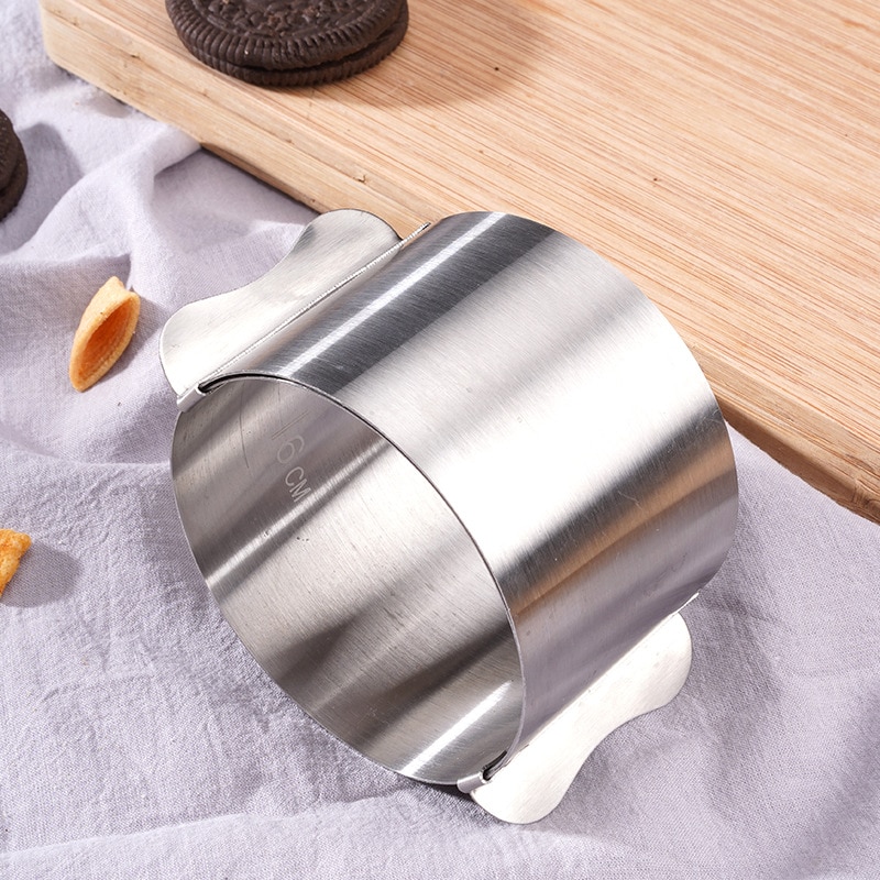 Forma pentru prajituri, Inox, Reglabila, Argintiu - eMAG.ro