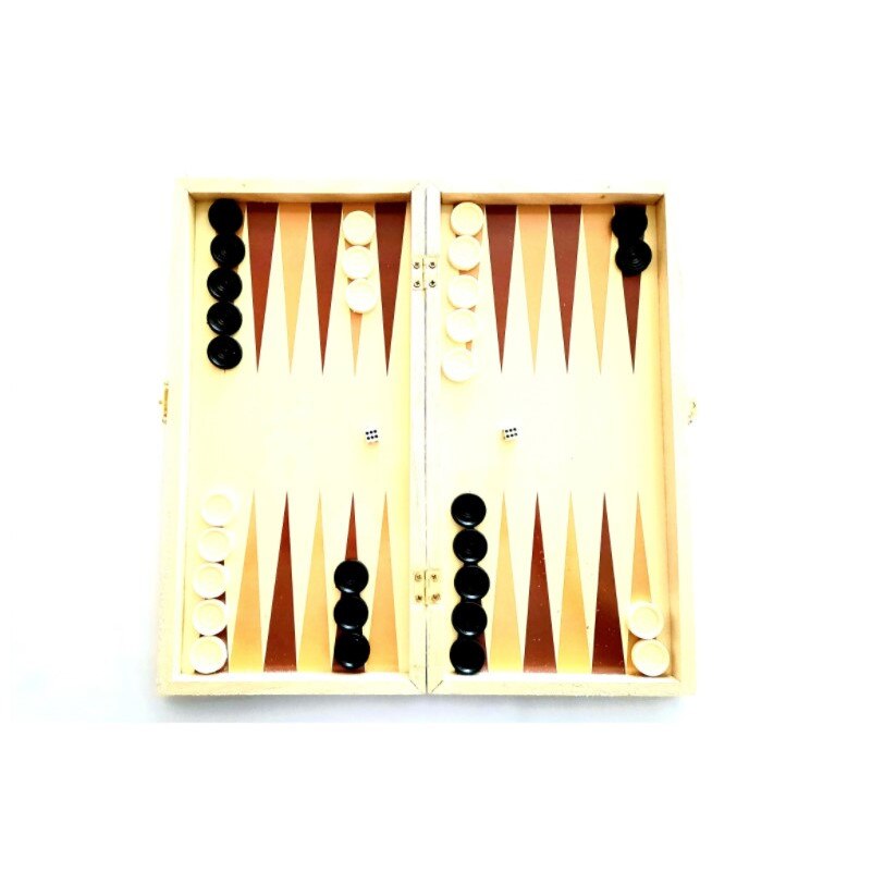 Joc table si sah, lemn, 48 x 48 cm - eMAG.ro