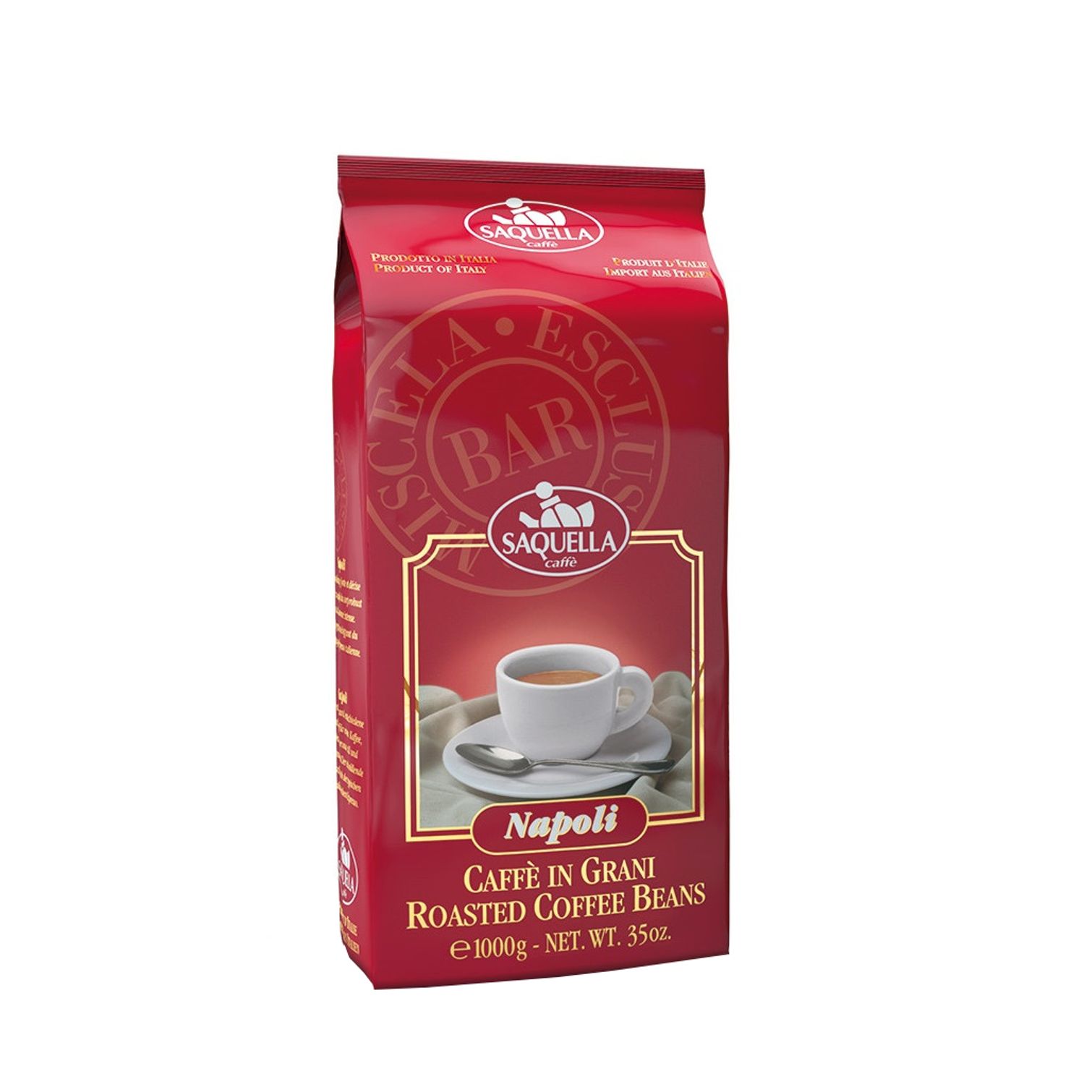 Cafea boabe Saquella Caffe, Napoli Bar, 1 kg, amestec Arabica si ...