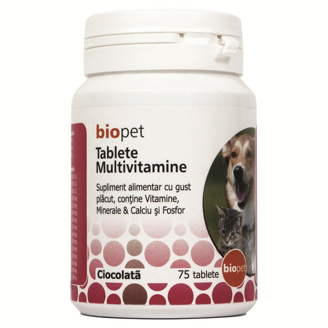 Хранителна добавка BioPet Multivitamins, 75 таблетки - eMAG.bg