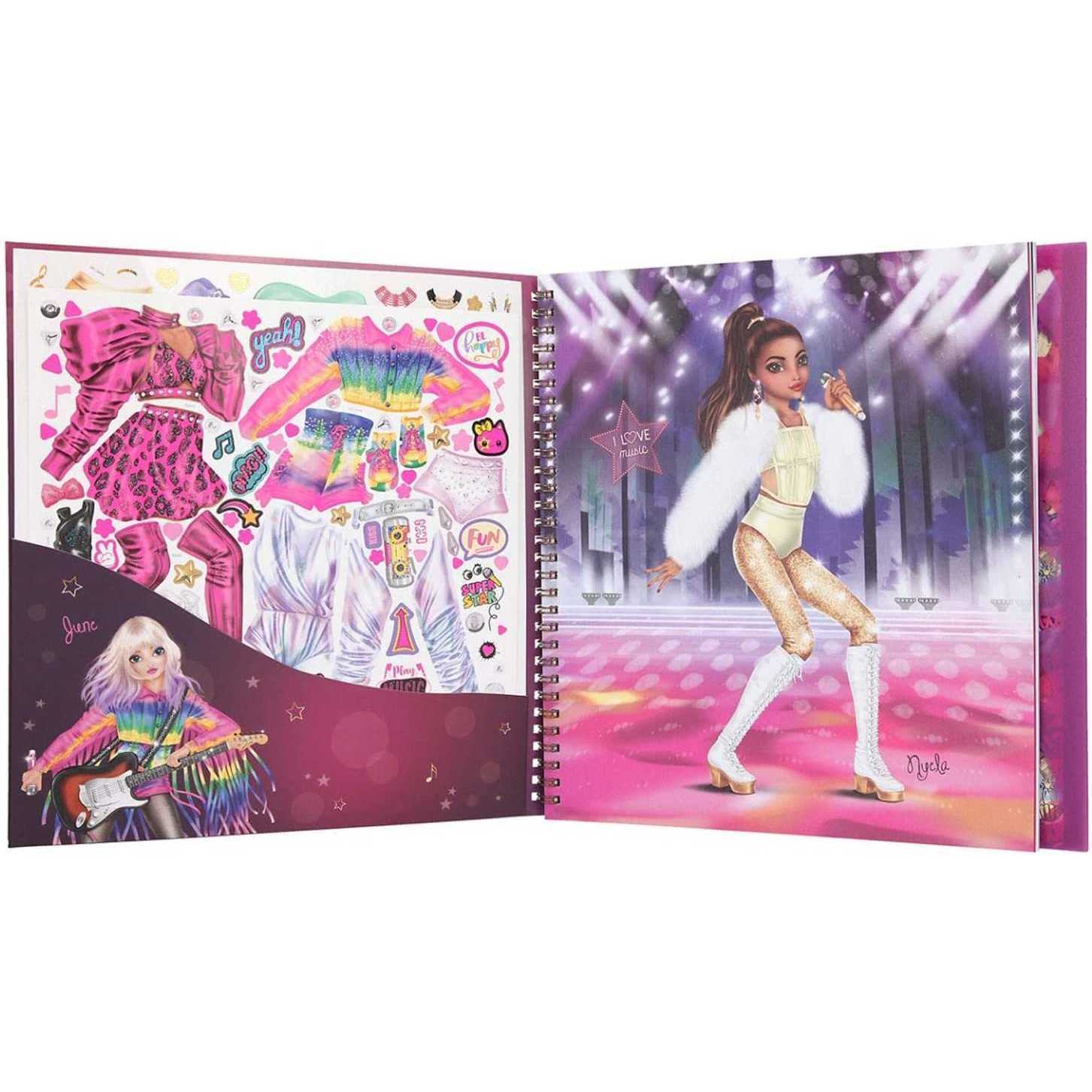 Carte de colorat Popstar Nyela Top Model, Depesche - eMAG.ro