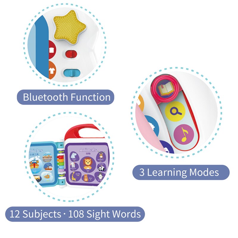 Образователна книга Otto Spa, със 108 думи на английски език, розов ...