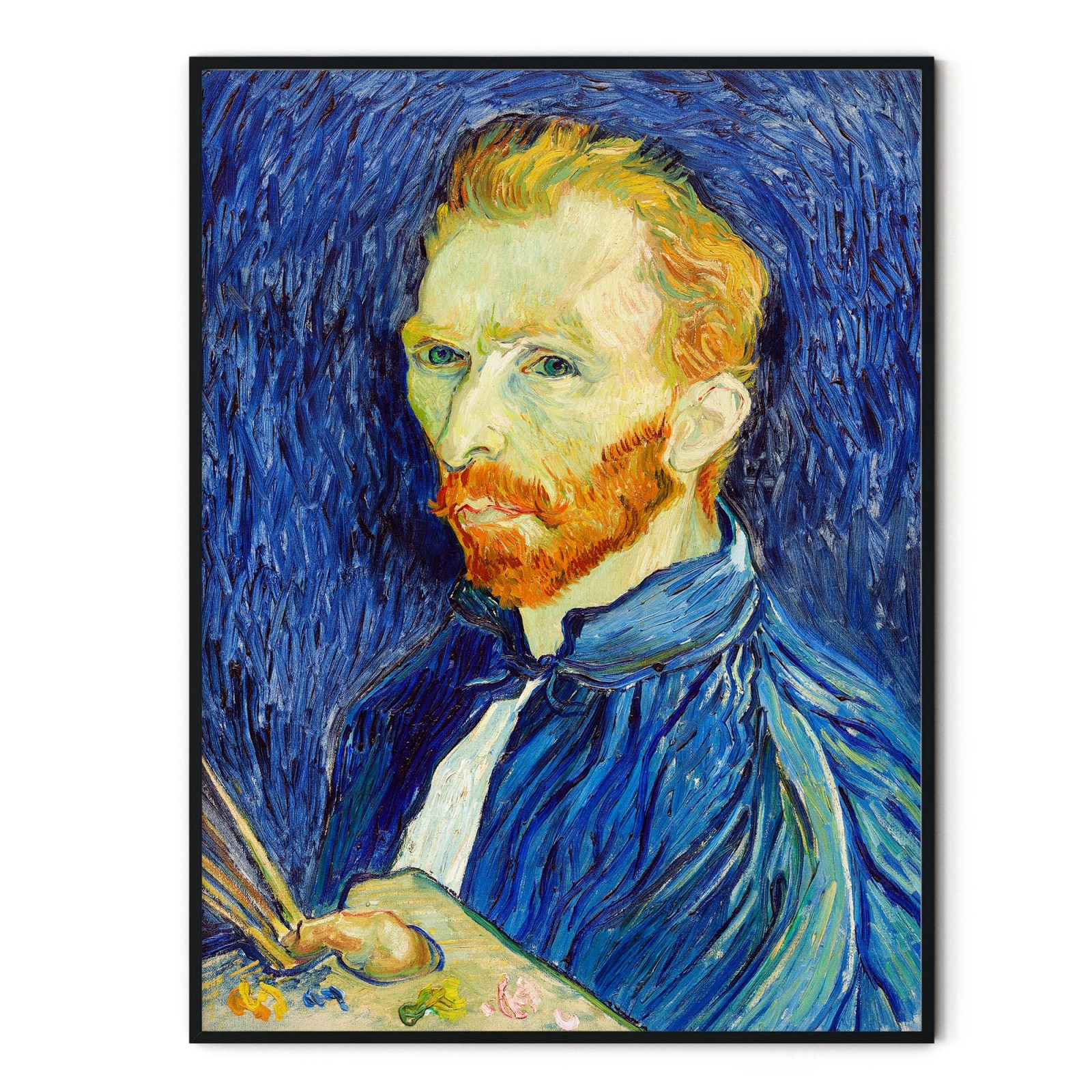Tablou decorativ color, Intaglio, Clasic, albastru, Self-Portrait de ...